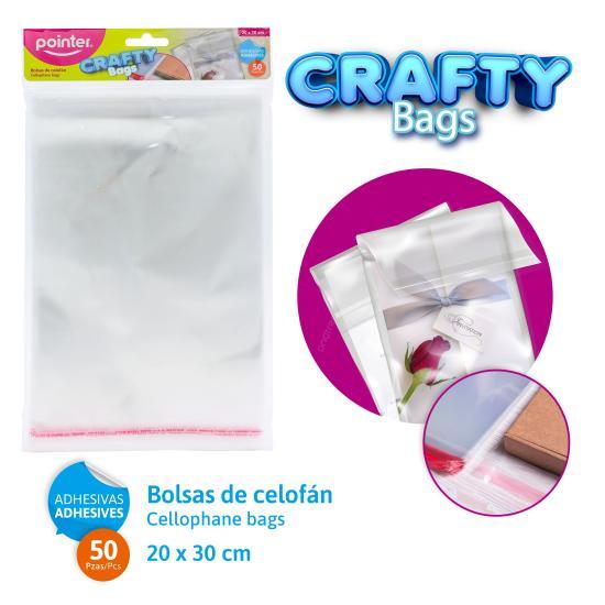 Papelería lo de Juli - Bolsas de Celofan Adhesivas 20 x 30 POINTER