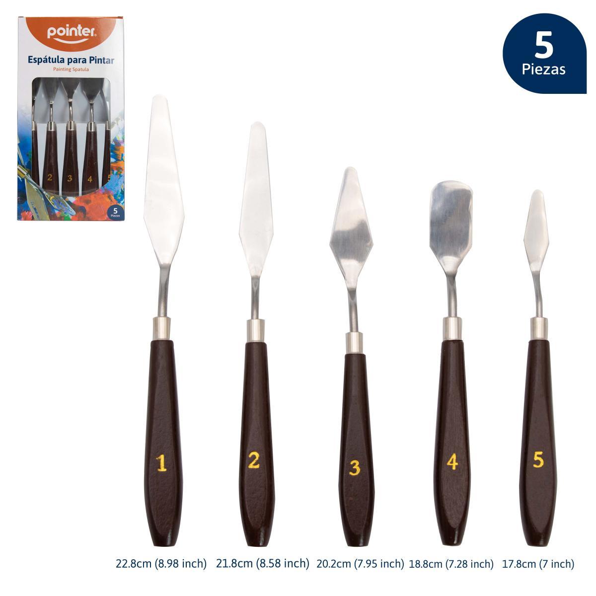 Papelería lo de Juli - Espatulas para pintar set x 5 piezas POINTER