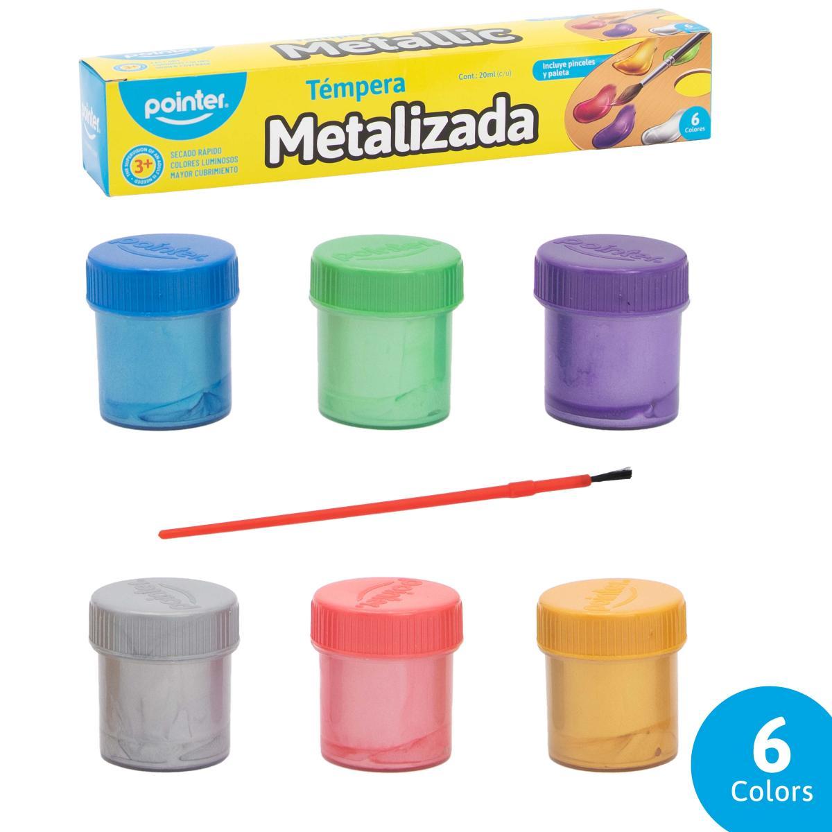 Papelería lo de Juli - Temperas Pointer METALIZADA X 6 colores