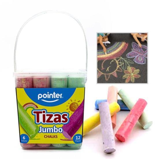 Papelería lo de Juli - Tizas POINTER JUMBO X 12 unidades